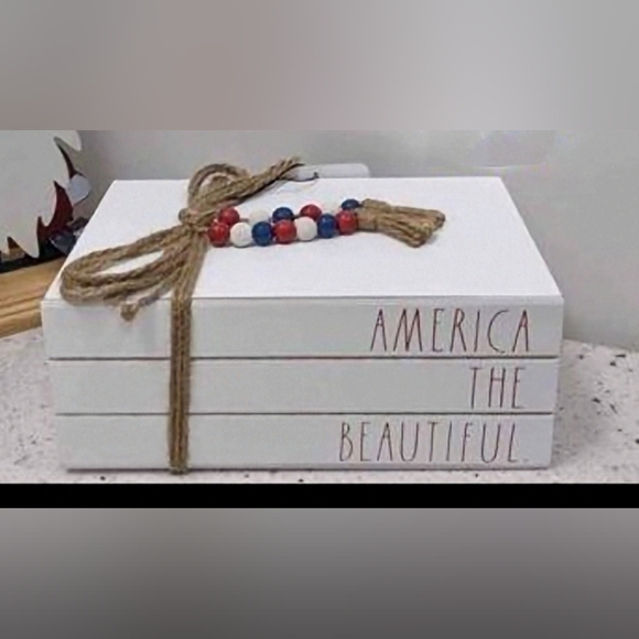 Rae Dunn | Accents | Rae Dunn Beaded Book Stack | Poshmark
